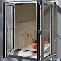 China Double Glazed Aluminum Frame Tempered Glass Swing Window for sale