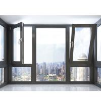 China AS 2208 Single Glass Aluminium Sliding Windows Double Glazed for sale