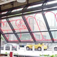 China Custom Size Single Glass Vertical Aluminum Bifold Windows for sale