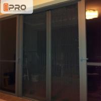 China Free Pleated Mesh 12mm Aluminium Fly Screen Sliding Door for sale