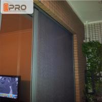 China Free Pleated Mesh 12mm Aluminium Fly Screen Sliding Door for sale