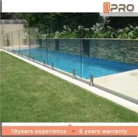 China Glass swimming Pool Fence Spigots 0.3mm frameless Aluminum Balustrade for sale