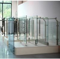 China Interior Clear Laminated Tempered  Glass Aluminum transparent Balustrade for sale