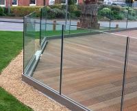 China Interior Clear Laminated Tempered  Glass Aluminum transparent Balustrade for sale