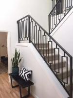 China Hot Stainless Steel 304  black Stair Railing Aluminum Balustrade for sale