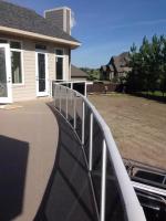 China Hot Stainless Steel 304  black Stair Railing Aluminum Balustrade for sale