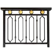 China Hot Stainless Steel 304  black Stair Railing Aluminum Balustrade for sale