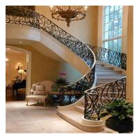 China 20mm stair handrail Forging Aluminum Balcony Railing Iron Stair Balusters for sale
