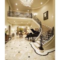 China 20mm stair handrail Forging Aluminum Balcony Railing Iron Stair Balusters for sale