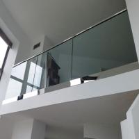 China Moden design Aluminum Balcony 6005 6060 Vertical Wire Balustrade for sale