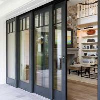China Heat Insulation Villa Garden Aluminium Sliding Glass Doors for sale