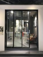 China Glazing Interior Soundproof Cubicle Glass Sliding Doors for sale