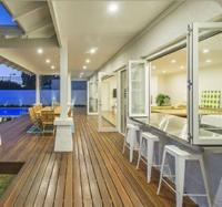 China Balcony Glazed 6mm Insulated Aluminium Bifold Windows for sale