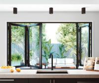 China Balcony Glazed 6mm Insulated Aluminium Bifold Windows for sale