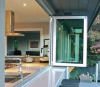 China Home Security Horizontal Aluminum Bifold Windows for sale
