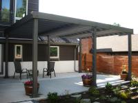 China Metal Louver Electric Modern Aluminum Pergola For Residential for sale
