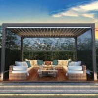 China Customized Aluminum Louvers Modern Garden Outdoor Pergola for sale