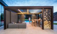 China Modern Motorized Waterproof Aluminum Louvered Pergola for sale