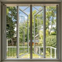 China 125mm Architectural Curtain Aluminum Casement Windows for sale
