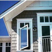 China Custom Aluminum French Tempered Casement Glass Windows for sale