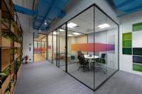 China Customized Removable Wall Soundproof Glass Office Partitions for sale