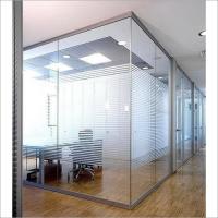 China Customized Removable Wall Soundproof Glass Office Partitions for sale