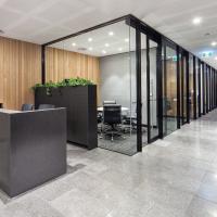 China Customized Removable Wall Soundproof Glass Office Partitions for sale