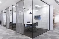China Aluminum Glass Office Partitions Frosted Glass Partitions Sound Proof for sale