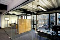China Aluminum Glass Office Partitions Frosted Glass Partitions Sound Proof for sale