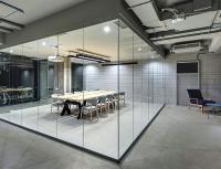China Modern Aluminum Glass Frame fixed Wall Cool Office Partitions for sale