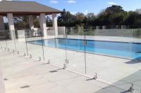 China Aluminum Swimming Pool Balustrade Luxury Outdoor Glass Handrail for sale