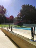 China Outdoor Glass Railing Aluminium Tubular Balustrade for sale