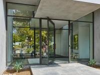 China 6A 27A Aluminum center pivot glass doors For Modern House for sale