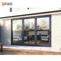 China Huge Exterior Odm 1.2mm Aluminium Sliding Glass Doors for sale