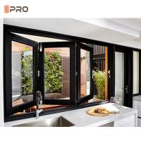 China Double Glazed Glass 6063 T5 Aluminium Bifold Windows for sale