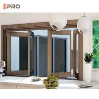 China Double Glazed Glass 6063 T5 Aluminium Bifold Windows for sale