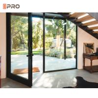 China Push Open 1.2mm 6063 Aluminium Hinged Doors For Home for sale