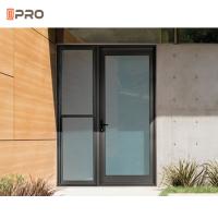 China Push Open 1.2mm 6063 Aluminium Hinged Doors For Home for sale