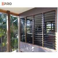 China Exterior Roller Shutter Anodised 4mm Aluminium Louver Window for sale