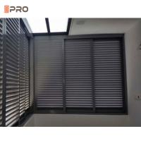 China Exterior Roller Shutter Anodised 4mm Aluminium Louver Window for sale