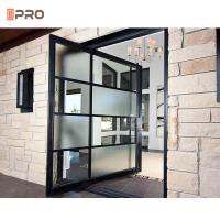 China Modern Exterior Entry Swing Open T5 Aluminum Pivot Doors for sale