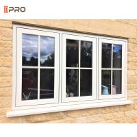 China Aluminium Glass Casement Windows pane replacement European Style for sale