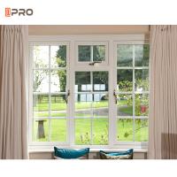 China Horizontal Sliding Aluminum Glass Window With Grill Design for sale