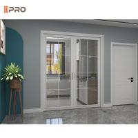 China Finished Aluminum Sliding Doors Internal Patio Flush Folding Door System for sale