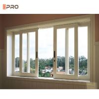 China Double Glass Aluminium Sliding Windows With Grill for sale