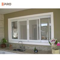China Double Glass Aluminium Sliding Windows With Grill for sale