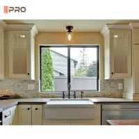 China Double Glass Aluminium Sliding Windows With Grill for sale