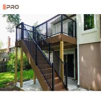 China Black Outdoor Aluminum Balustrade Exterior Handrails SONCAP standard for sale