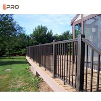 China Black Outdoor Aluminum Balustrade Exterior Handrails SONCAP standard for sale