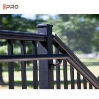 China Black Outdoor Aluminum Balustrade Exterior Handrails SONCAP standard for sale